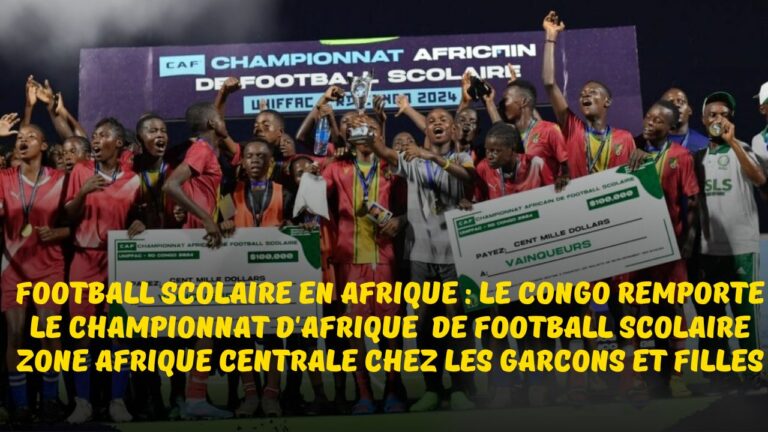 Football Scolaire en Afrique : le Congo remporte le championnat d ...